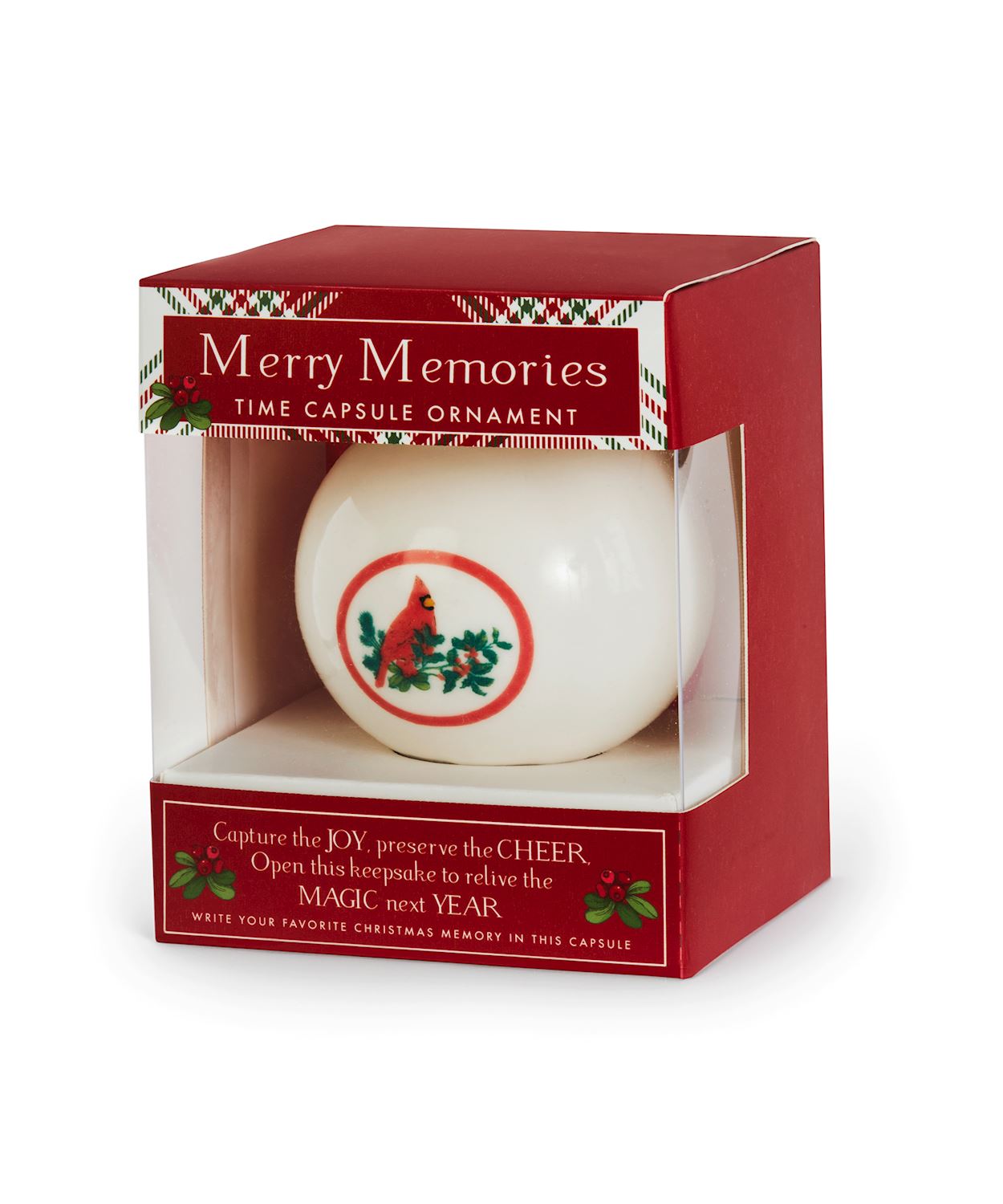 Ceramic Cardinal Time Capsule Ornament – Willow Creek Clothing ...