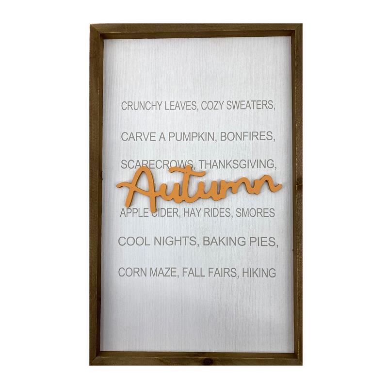 Autumn Word Sign – Willow Creek Clothing & Collectibles